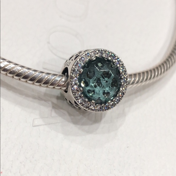 Pandora | Jewelry | Pandora Charm 0 Authentic Glacier Hearts Blue ...